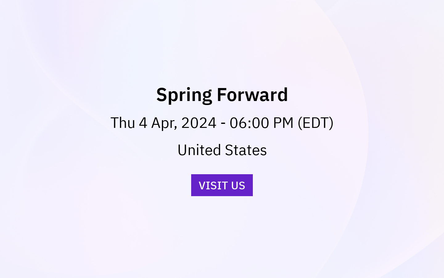 Spring Forward